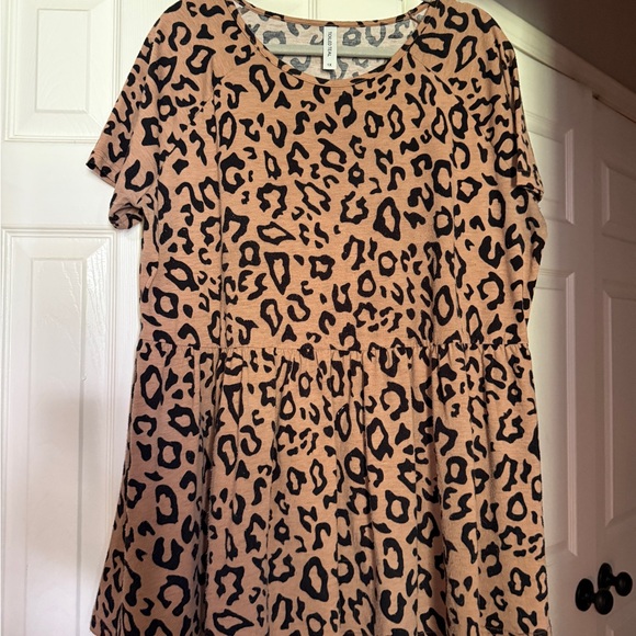 Tickled teal | Tops | Tickled Teal Leopard Print Dress | Poshmark